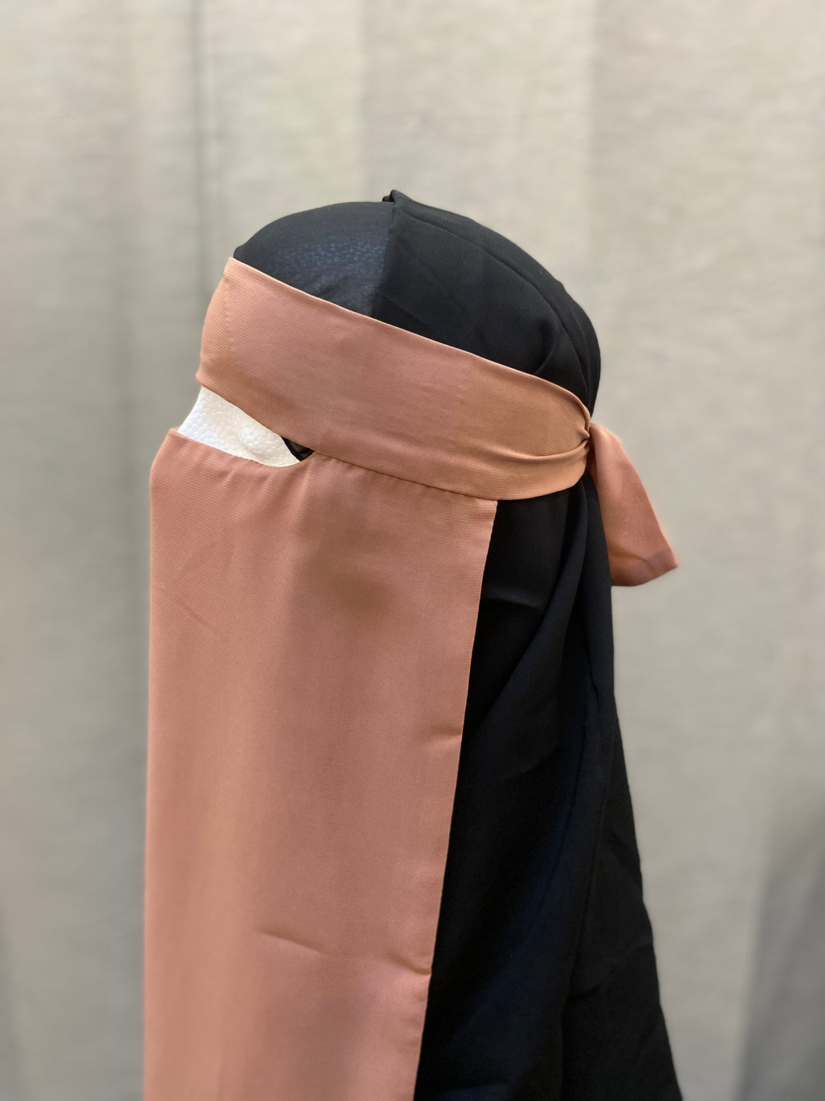 Single Layer Niqab Warm Mocha – Veil and Virtue