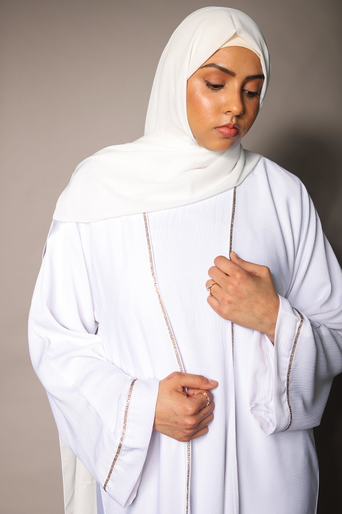 Maria White Textured Kimono – Veil and Virtue